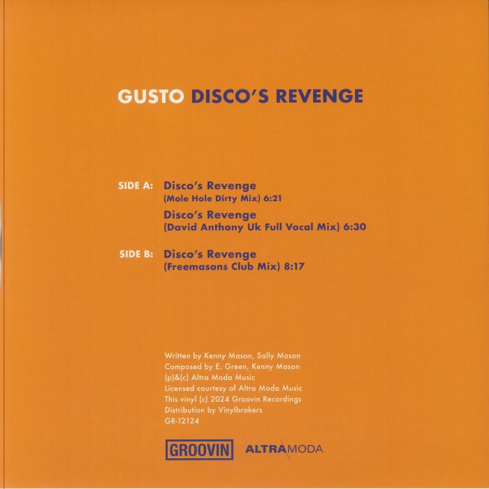 Gusto – Disco's Revenge – Selecto Beats